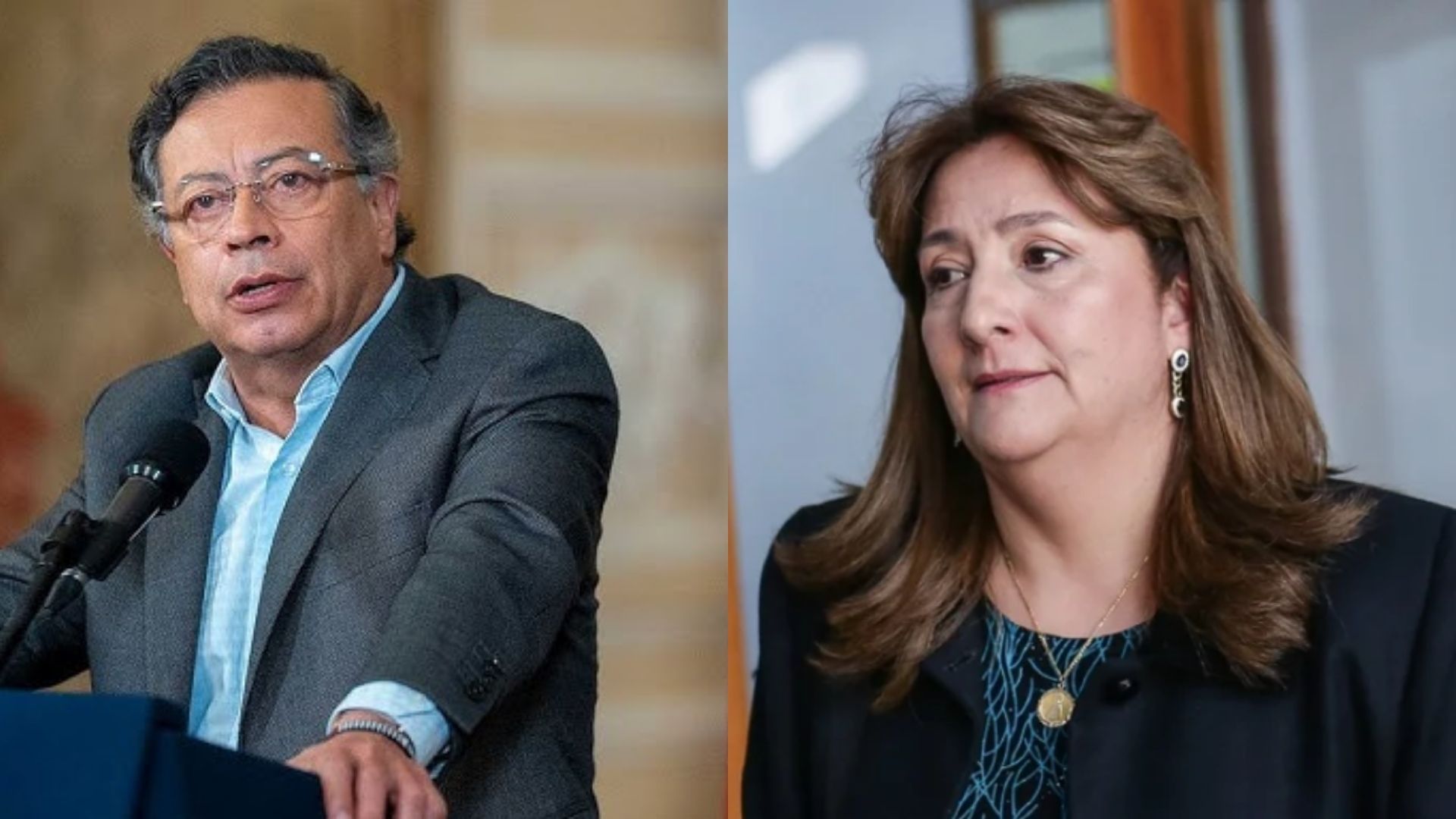 Petro dice que la renuncia de su ministra de Justicia fue solicitada por el, ella responde que ...